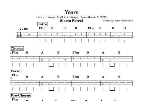 Years Live At Lincoln Hall In Chicago Il On March 5 2023 Tab Sierra Ferrell