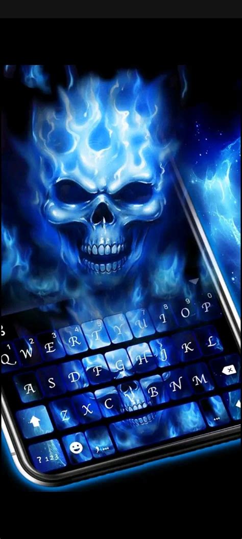 Pin By Alex On Skull Keyboards Bad To The Bone I Kill People Blue