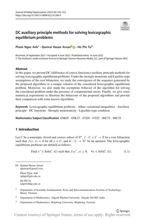 Dc Auxiliary Principle Methods For Solving Lexicographic Equilibrium