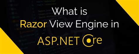 What Is Razor View Engine In Aspnet Core