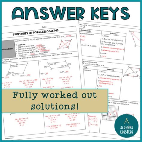Properties Of Parallelograms Classify On Coordinate Plane Notes And