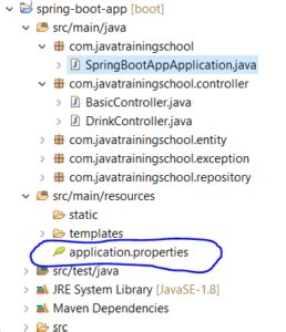 Spring Boot Application Properties File Java Training Babe