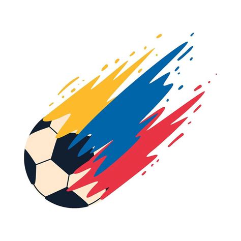 Soccer Ball With Paint Splatter Illustration 50818721 Vector Art At