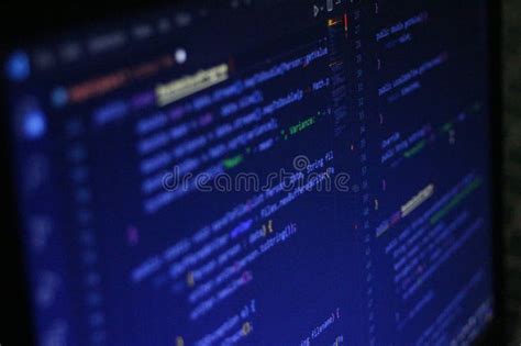 Computer Code Programming Language Coding Close High Resolution Photo On Computer Laptop Screen