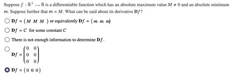 Solved Suppose F R R Is A Differentiable Function Which Has Chegg