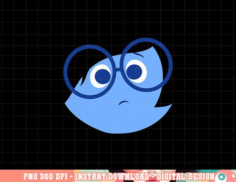 Disney Pixar Inside Out Sad Face Halloween Png Sublimation Inspire
