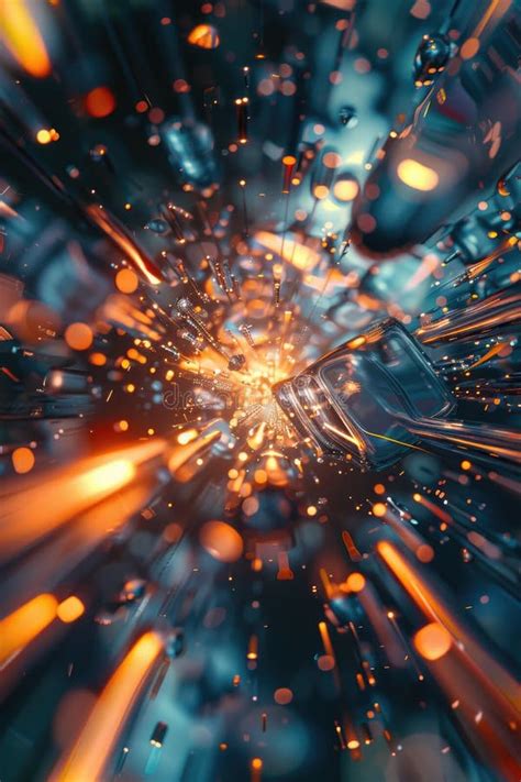 Sparkling Digital Explosion Stock Image Image Of Sparkle Data 366440391