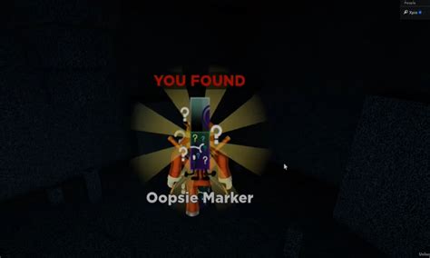 How To Get The Oopsie Marker In Roblox Find The Markers