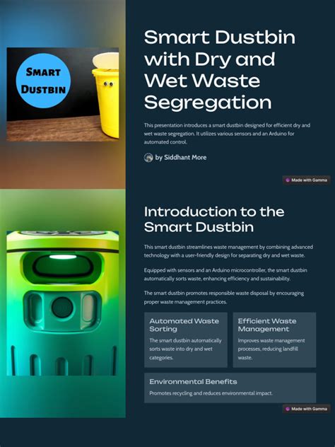 Smart Dustbin With Dry and Wet Waste Segregation | PDF | Waste ...