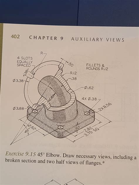 Solved Draw FULL Section Front View A PARTIAL HALF Chegg Com