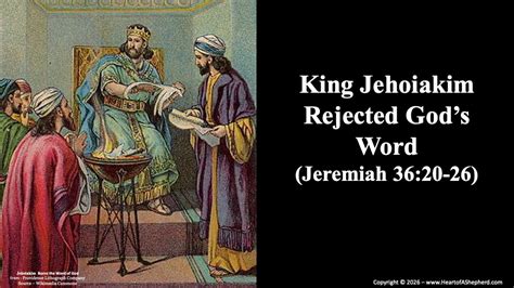 Reject The Inspired Word Of God At Your Peril Jeremiah 36 From The