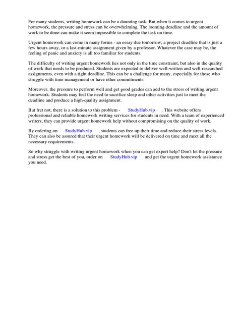 Urgent Homework Review Pdf Homework Essays