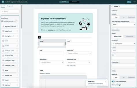Workflow Apps Builder Experience Page Components Workato Docs