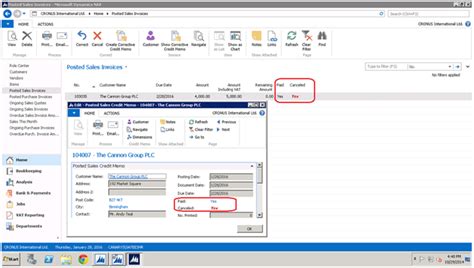 Correction And Cancelation Of Posted Documents In NAV Canarys