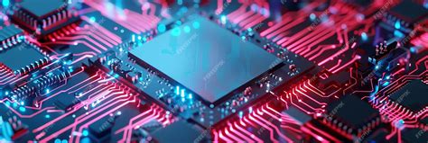 Modern Cpu Microchip With Rgb Fan View Of Advanced Gpu Chip Premium