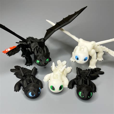 Семья Беззубика и Дневной фурии детеныши фурий 3 шт Как приручить дракона купить с доставкой