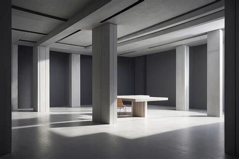 Premium Photo Conceptual Architecture Column Between Space For Defined Function Of Space