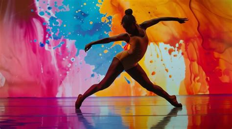 Premium Photo A Mesmerizing Dancer Gracefully Moves In Front Of A