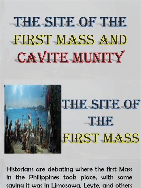 Group 4 The Site Of The First Mass And Cavite Munity Pdf