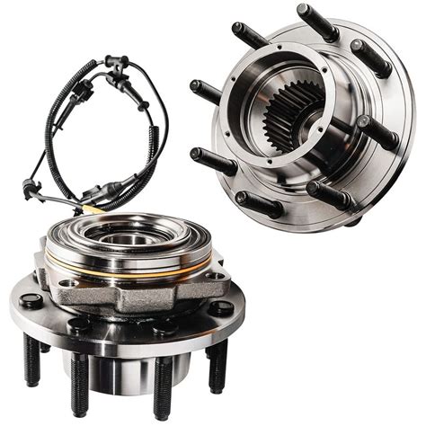Front Wheel Hub And Bearings Pair