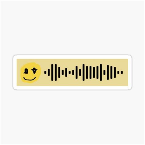 Cant Tell Me Nothing By Kanye West ♫ Spotify Code Sticker For Sale By Kasiegillette Redbubble