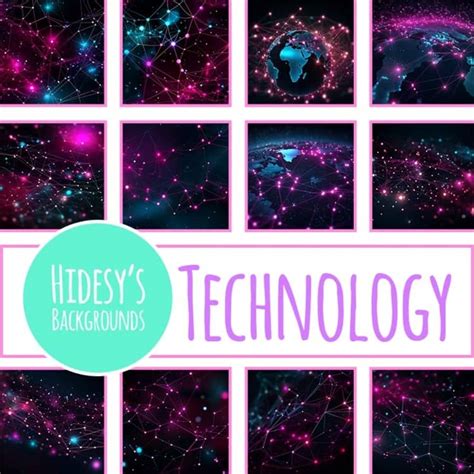 Computer Network Internet Node Digital Paper Backgrounds Technology Clip Art