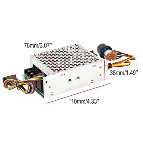 buy 9 55v 40a pwm dc motor speed controller with dir control and