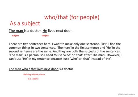 Defining Relative Clause Gramma English ESL Powerpoints