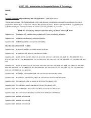 Geospatial Lab Application In GEOG 100 Course Hero