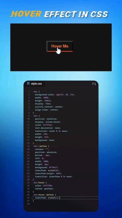 hover effect in css shorttrick codingtips csstricks html5