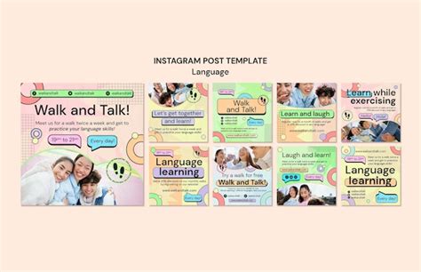 Free Psd Language Template Design