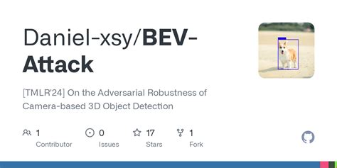 Github Daniel Xsy Bev Attack [tmlr24] On The Adversarial Robustness Of Camera Based 3d