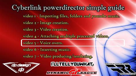 Cyberlink Powerdirector video editor | tutorial video 5 | voice overs - YouTube
