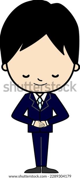 Illustration Man Bowing Stock Vector Royalty Free 2289304179 Shutterstock