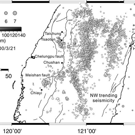 Seismicity Of The Chi Chi Earthquake The Earthquake Data M 3 Was