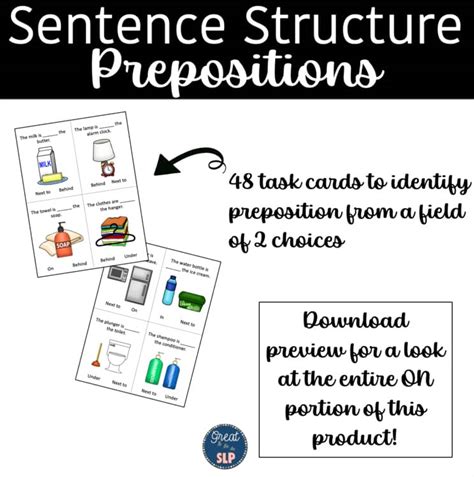Grammarsentence Structure W Prepositions For Expressive Lang