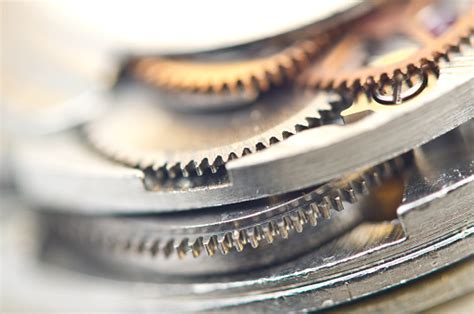 금속 기어 바퀴와 배경입니다 성공적인 산업 배경과 디자인에 대 한 개념적 사진 매크로 강철에 대한 스톡 사진 및 기타 이미지