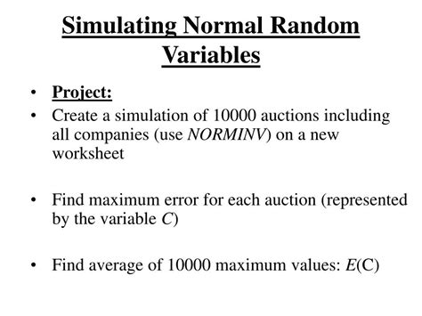 Ppt Simulating Normal Random Variables Powerpoint Presentation Free Download Id1273463
