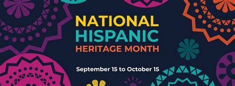 September 15 To October 15 Is National Hispanic Heritage Month Tri