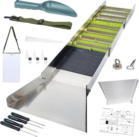 Kit Asr Outdoor Complete With Sluice Box And Classifier Screen Set Gold