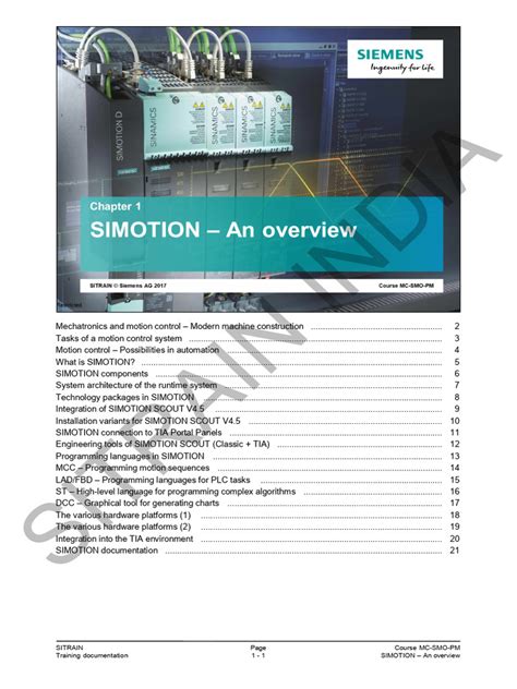 01 Simotion Overview En Pdf Programmable Logic Controller Automation