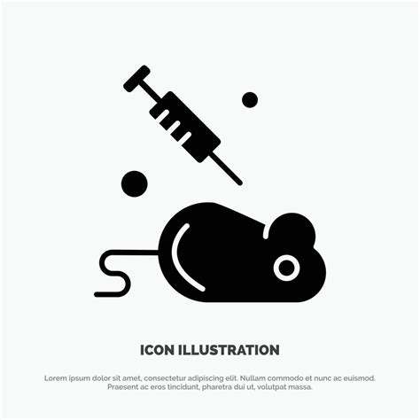 Experiment Laboratory Mouse Science Solid Glyph Icon Vector 13331373 Vector Art At Vecteezy