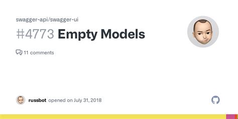 Empty Models · Issue 4773 · Swagger Apiswagger Ui · Github