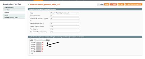 Magento How Can I Bulk Import ShoppingCart Price Rule SKU S Into Conditions And Actions