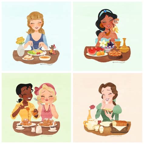 Golden Disney Characters Disney Princess Soup Princess Breakfast