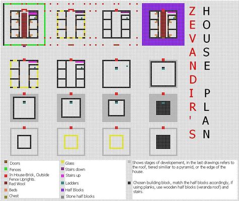 Minecraft House Blueprint Zevandirs House Plan Minecraft Mansion