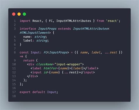 Creating A React Input Component In Typescript Dev Community