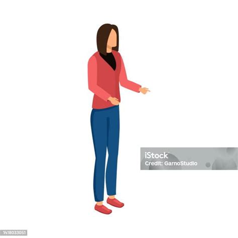 캐주얼 한 옷을 입은 여자 전체 길이 사람 일러스트레이션 격리된 인간 설계 요소 만화에 대한 스톡 벡터 아트 및 기타 이미지 만화 사람들 서 있기 Istock