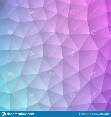 Purple Blue Triangular Background Polygonal Style Abstract Vector Illustration Eps 10 Stock