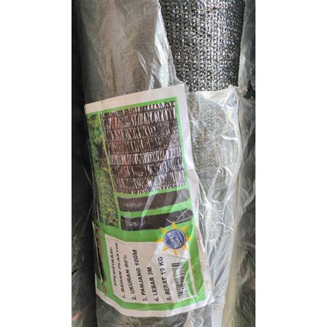 Jual PARANET JORDAN 80% LEBAR 3 METER PANJANG 100 M HARGA PER METER MODEL ANYAM RAJUT SESUAI ...